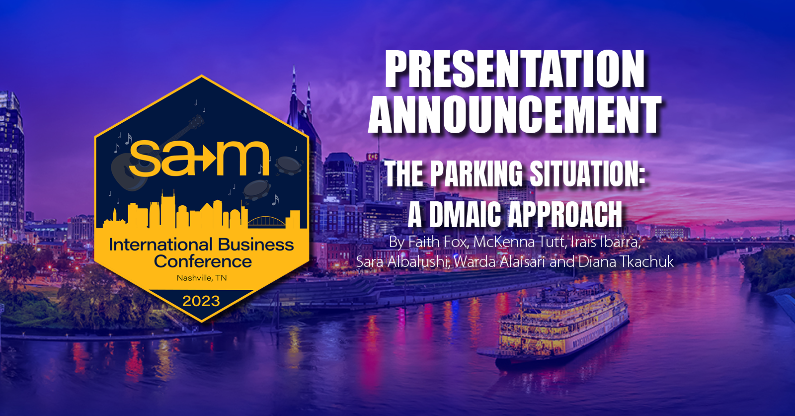 SAMIBC 2023 Presentation | The Parking Situation: A DMAIC Approach ...