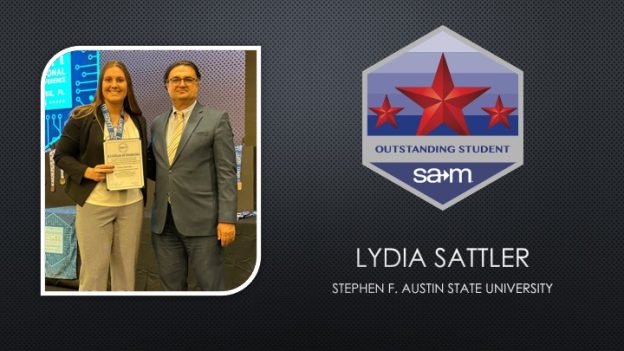 Lydia Sattler Named a SAM Regional Outstanding Student Award Winner ...